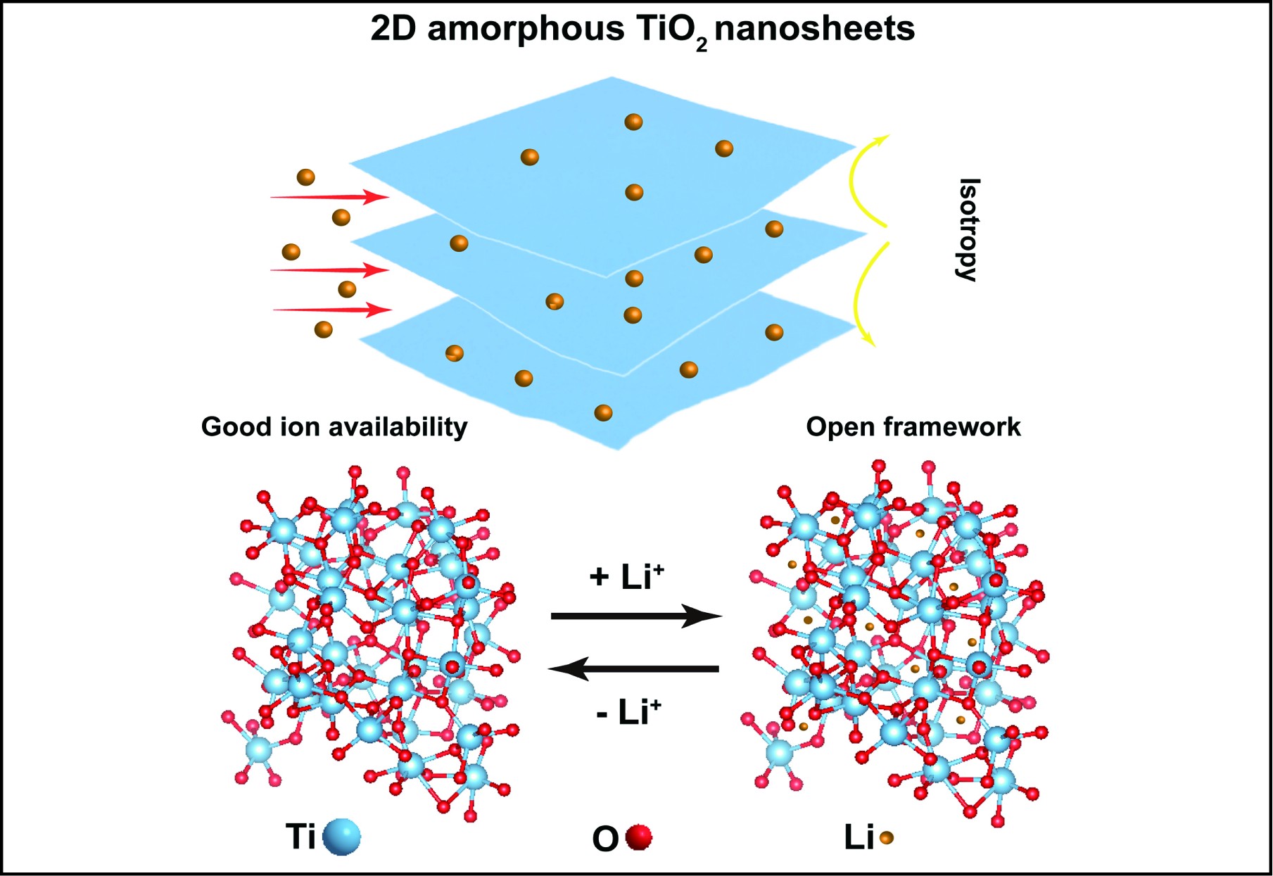 Amorphous TiO 2 ultrathin nanosheet for stable high-rate lithium storage